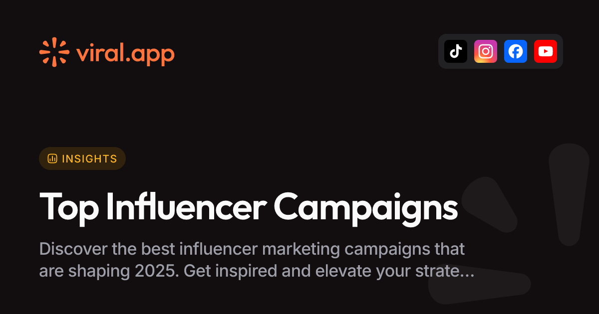 Top 8 Best Influencer Marketing Campaigns to Inspire 2025